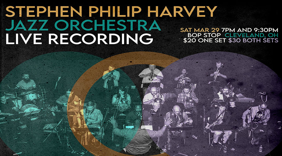 Stephen Philip Harvey Jazz Orchestra Recording Live Album At Bop Stop ...